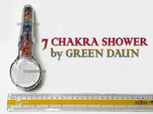 7 Chakra Crystal Shower Head - Green Daun